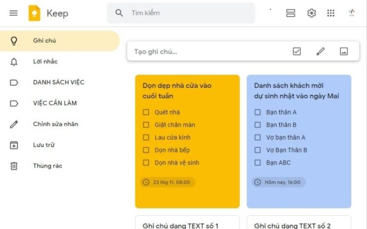 Google Keep - Hướng dẫn cách xem lịch sử chỉnh sửa chi tiết - ITEA.VN